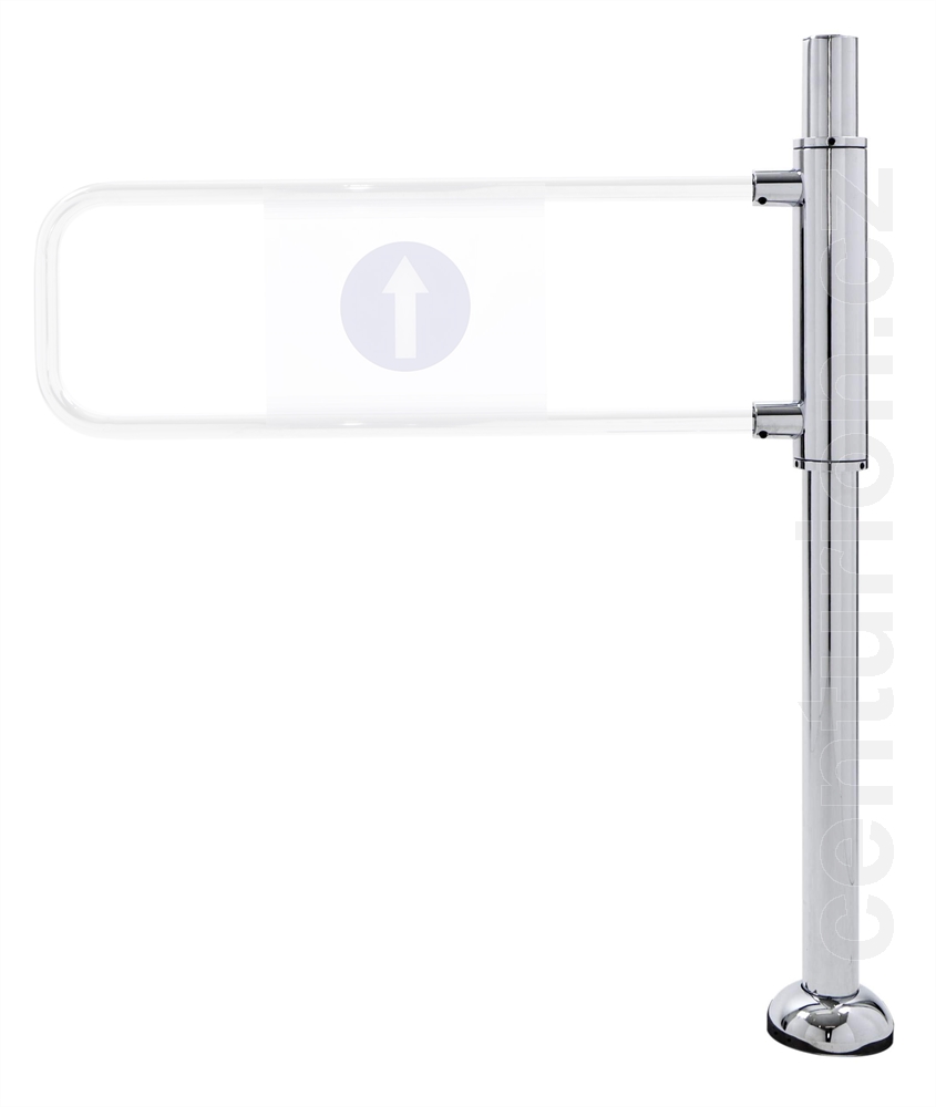 Push gate right hand, 60/80x1080 mm chrome, round foot :: Centurion ...