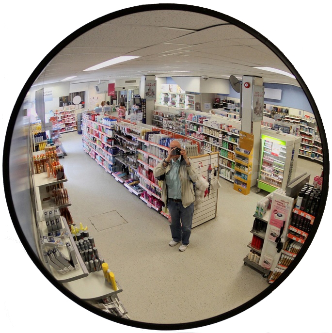 Interior security mirrors